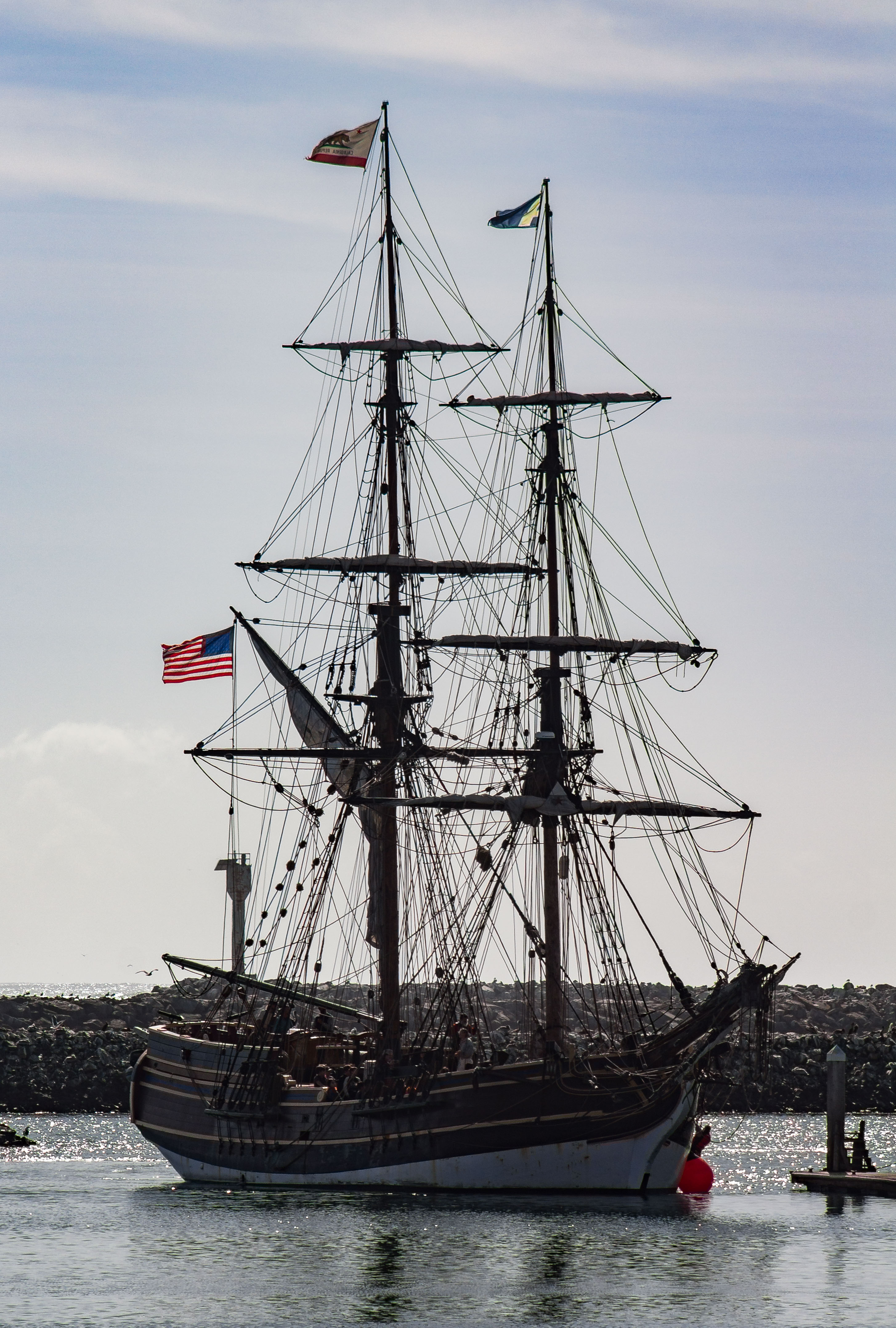 Lady Washington Ties Up at Pillar Point Harbor; Tall Ship Sailed in ...